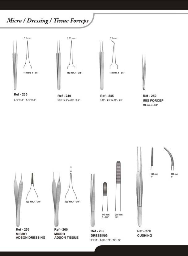 Sahara Surgical Instruments: Tissue Forceps