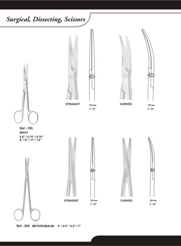 Sahara Surgical Instruments: Dissecting Scissors