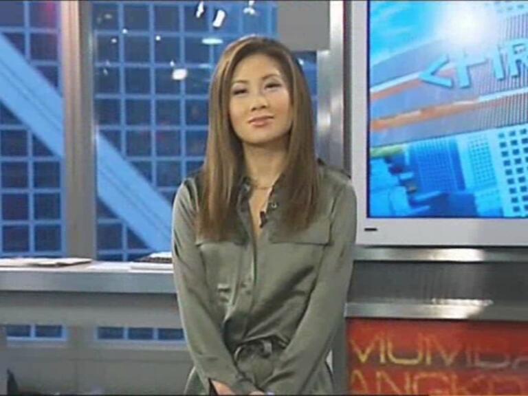 Ladies in Satin Blouses: susan li - gray satin blouse
