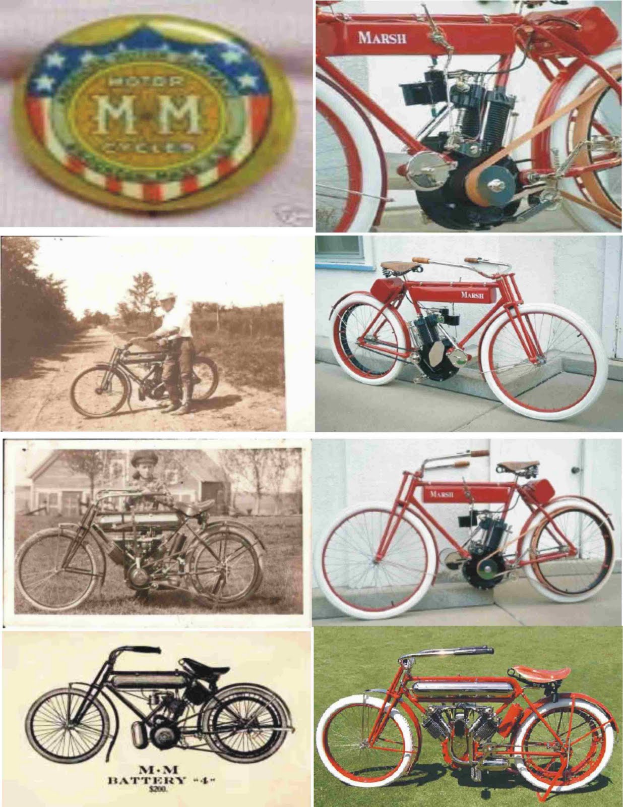 Ancient or Antique Objects: Marsh motorcycles American origin