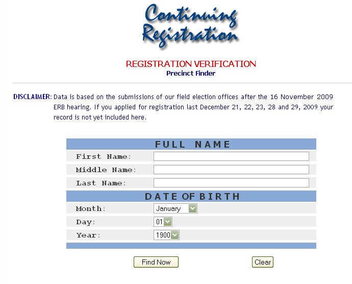 Life: A Race to Run: Search for your Precinct Number Online