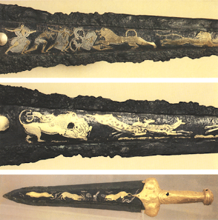 Art: Dagger Blade with Lion Hunt