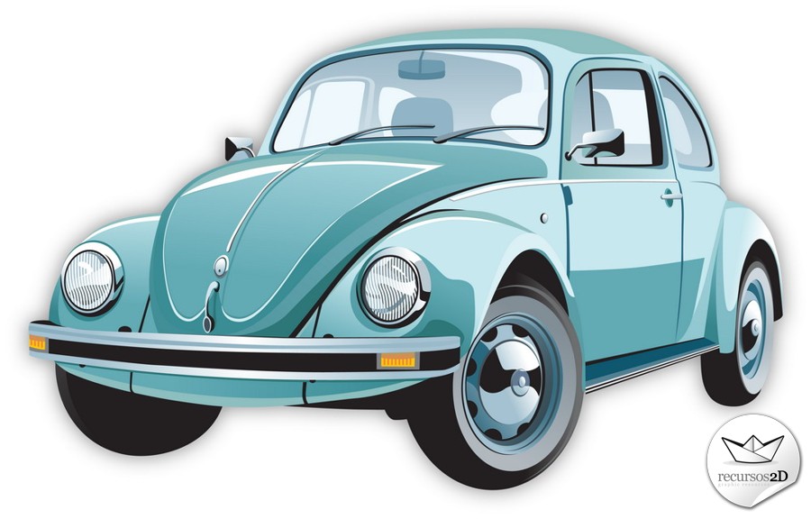 Volkswagen Beetle Clásico en vector | Vector of Volkswagen Beetle ...