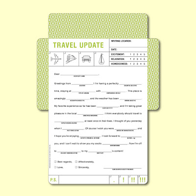 du jour: Travel Mad Libs