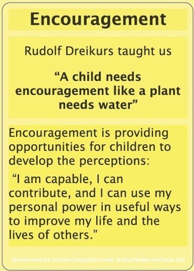 Positive Discipline: Encouragement: What does it mean and how is it done?