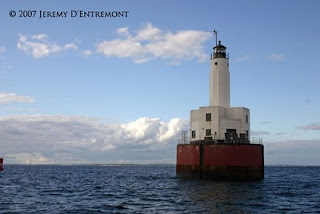 New England Lighthouses: Cleveland Ledge Lighthouse auction heating up
