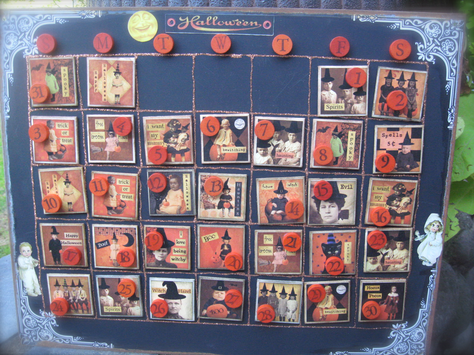 Twig: Fall Craft Ideas: Halloween Countdown Calendar from ...