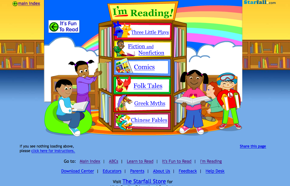 Mrs Mo's New Jersey: Reading is fun with StarFall.com