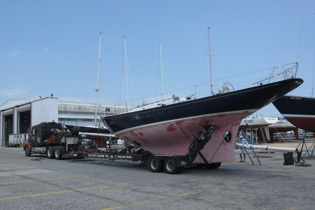 Sea Scout Ship 41 Waterfront Projects: Navy 44' Luder Yawl turned over ...
