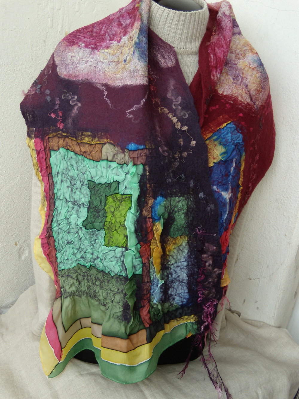 Art Felting: Felted scarves