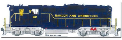 Andy Fletcher Blog-: Bangor & Aroostook GP7 at Bangor, ME.