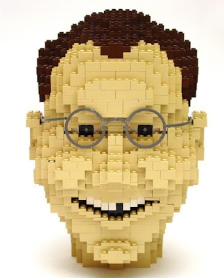 AJORBAHMAN'S COLLECTION: A Human Head made with LEGO