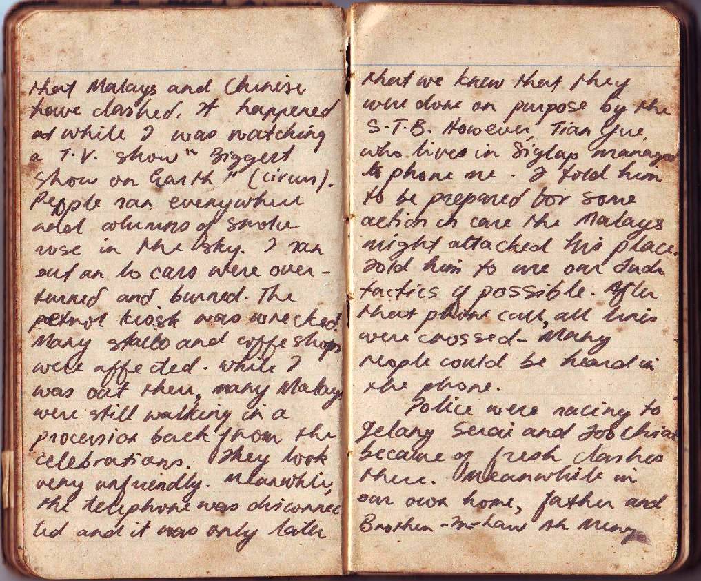 The Wise Old Owl: Actual pages of Unk Dicko's diary..18 to 21JULY 1964 ...