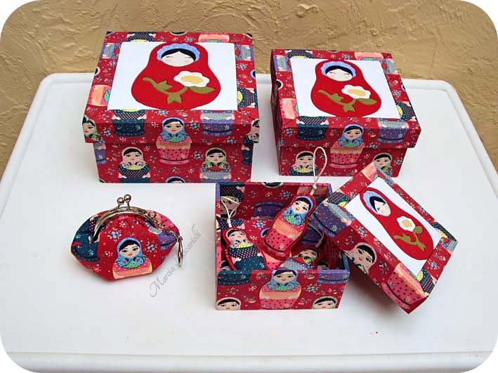 panopatch: CAIXINHAS MATRIOSKAS/PATCHWORK EMBUTIDO