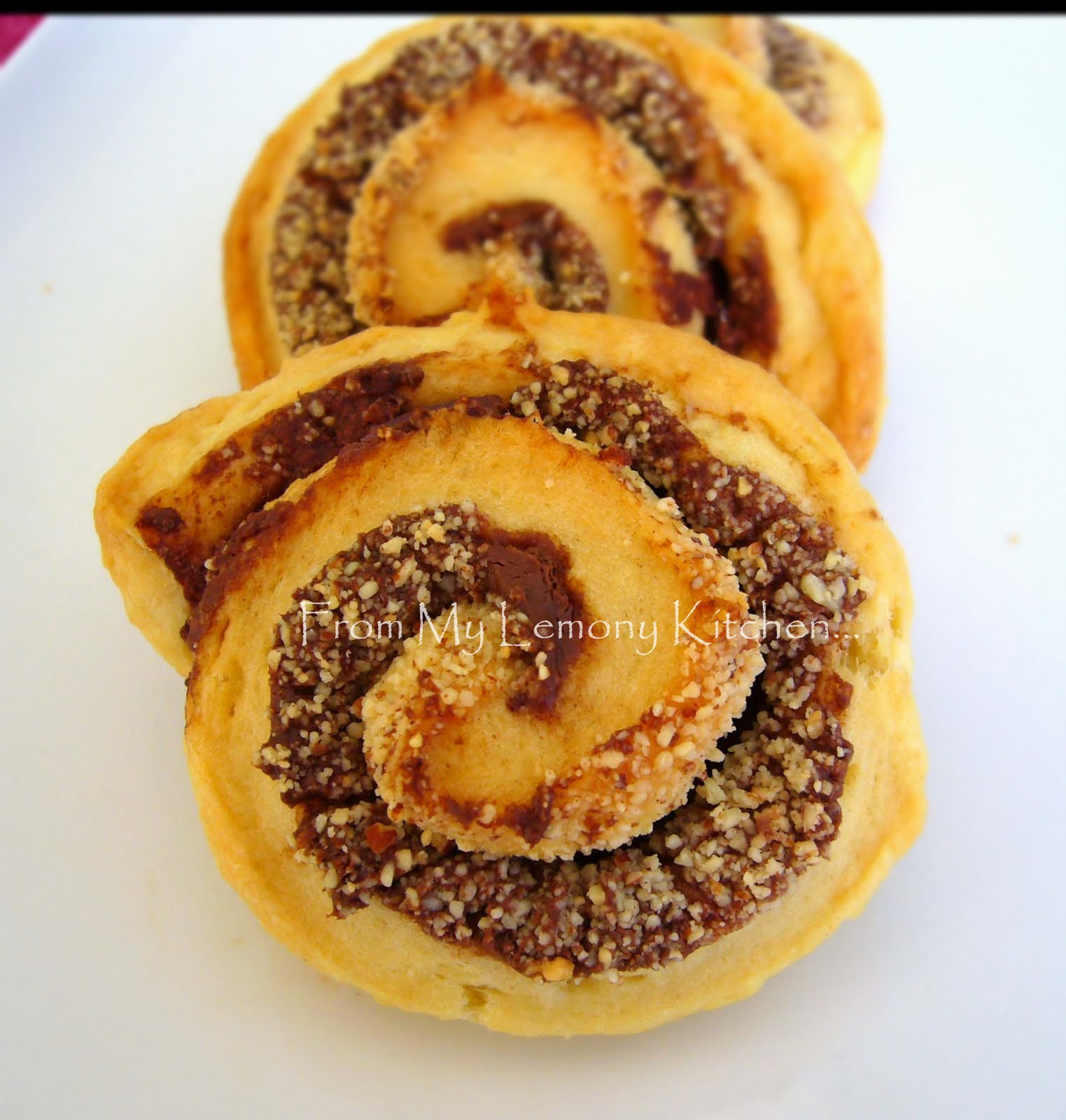 Pizza or Nuttella Snails - Lisa's Lemony Kitchen