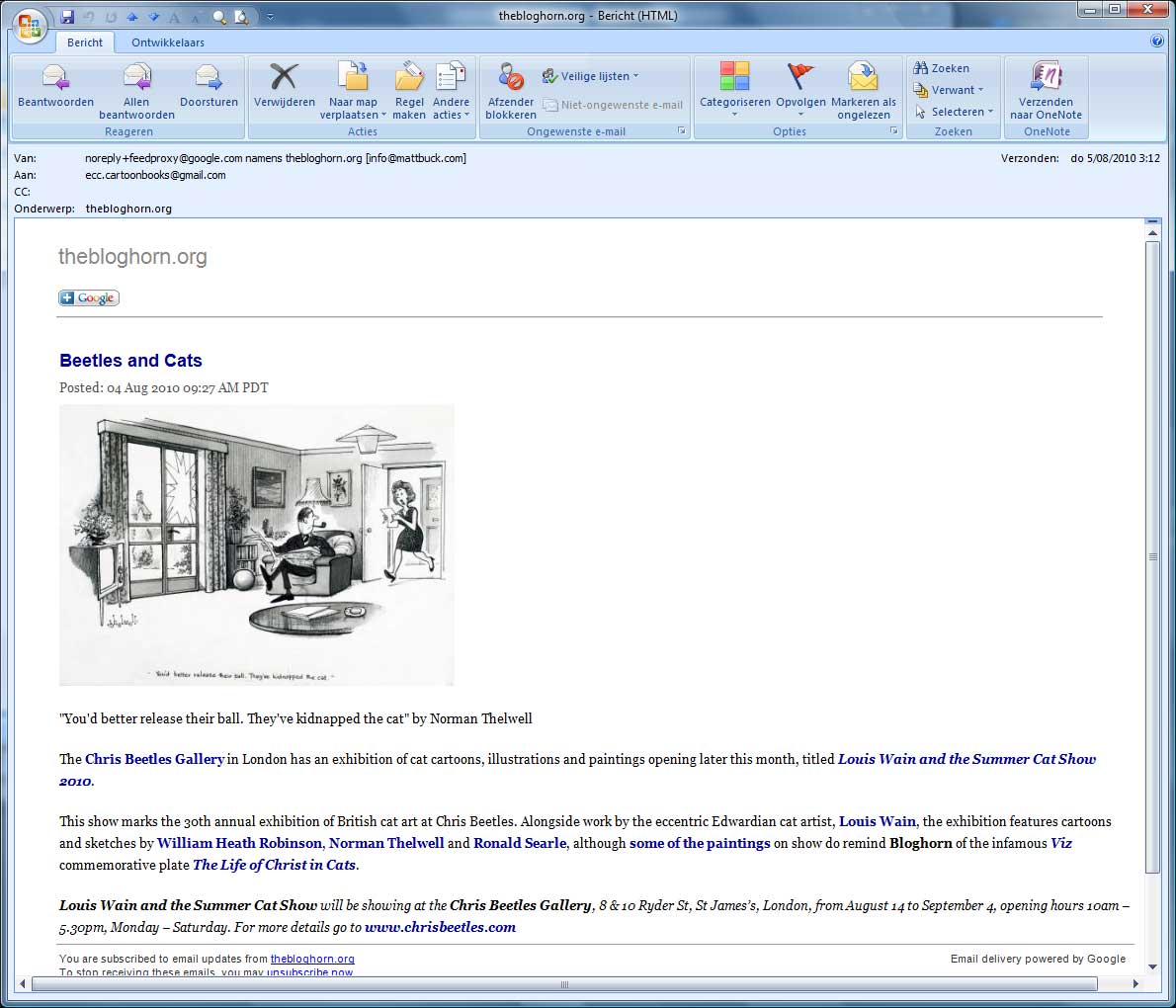 ECC Cartoonbooks Club: Cartoon newsletters (for free)