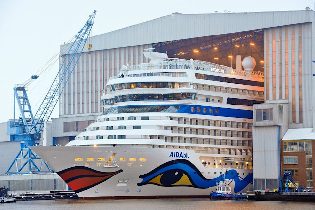 AIDAblu esce dai cantieri. - Pazzo per il Mare cruise magazine