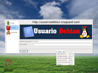 UsuarioDebian: KDE Display Manager (KDM)