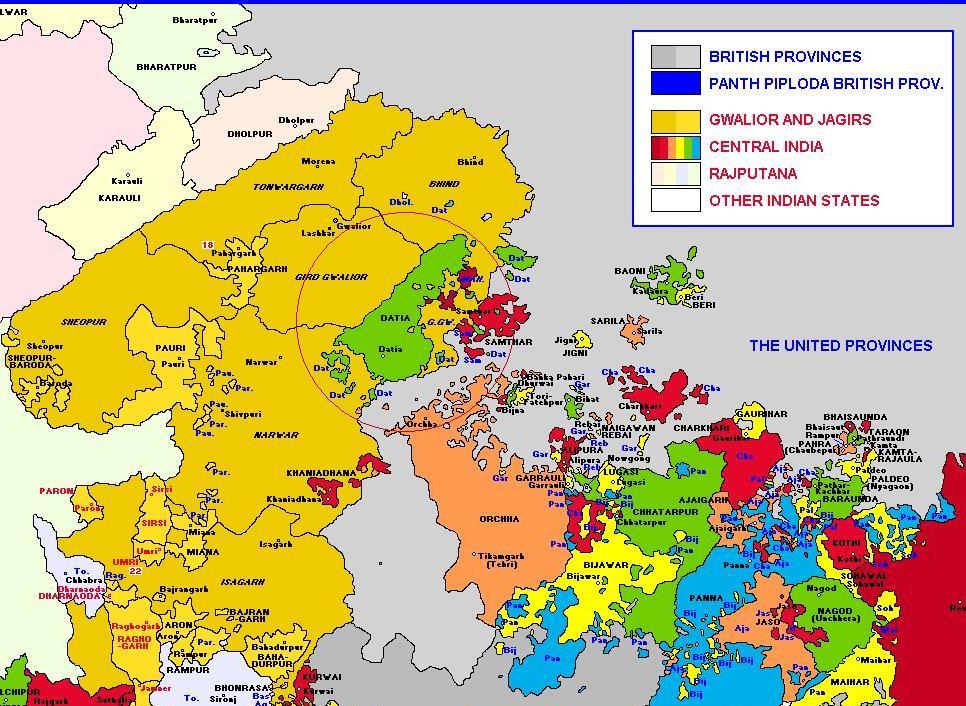 Philatelic Incarnation: Datia State - WWII Red Cross Stamp