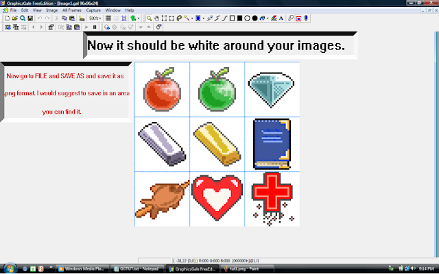 Dman 2D: Making a Sprite Sheet with GraphicsGale TUTORIAL