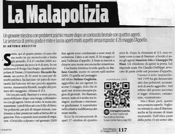 Cos'è successo a Stefano Frapporti?: Caso Riccardo Rasman - udienza ...