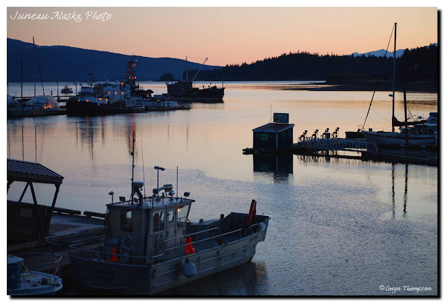 Juneau Alaska Photo: Auke Bay at Sunset