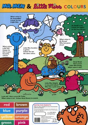 Mandy Norman Designs: MR MEN ACTIVITY WALL CHART