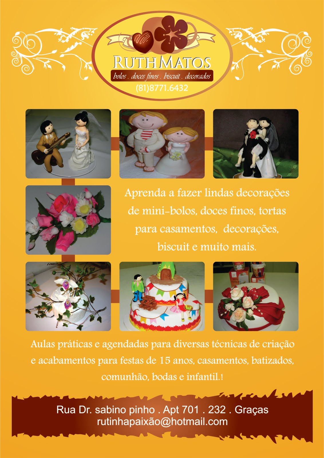Marcio Reis - Creative Design: Panfleto - Ruth Matos Doces Finos