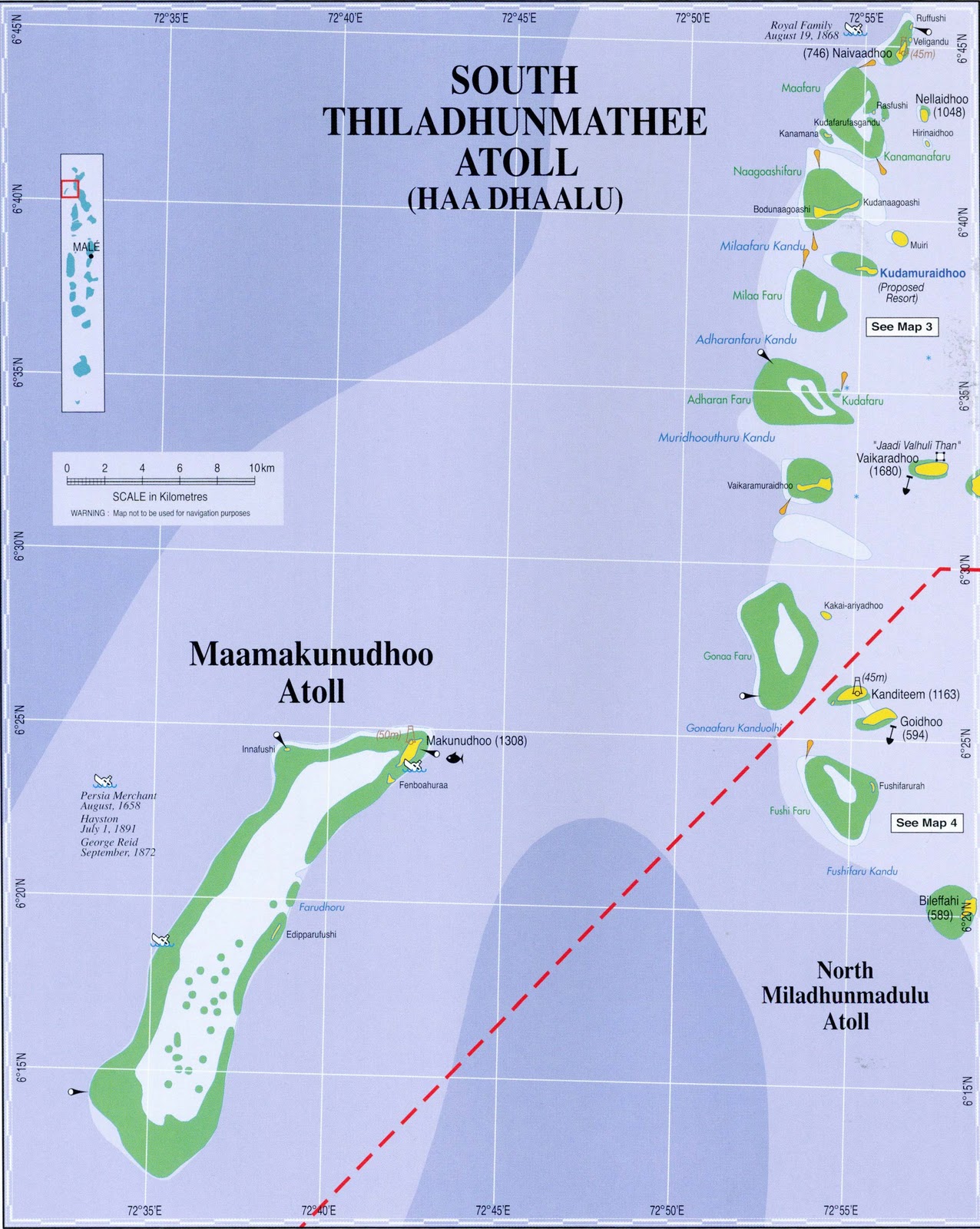 :: Maps of Maldives ::: December 2010