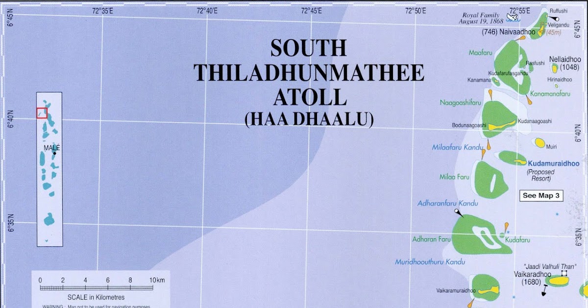:: Maps of Maldives ::: Map - 2, Haa Dhaal Atoll