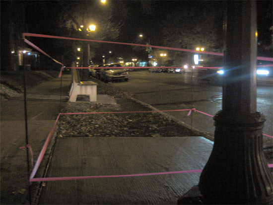 twin city sidewalks: Sidewalks at Night #1