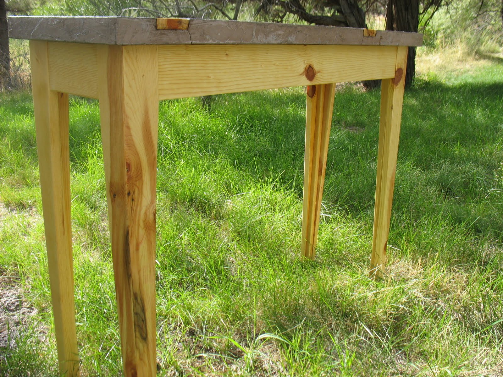 Lost in Desert Designs: Juniper inlay concrete top accent table with ...