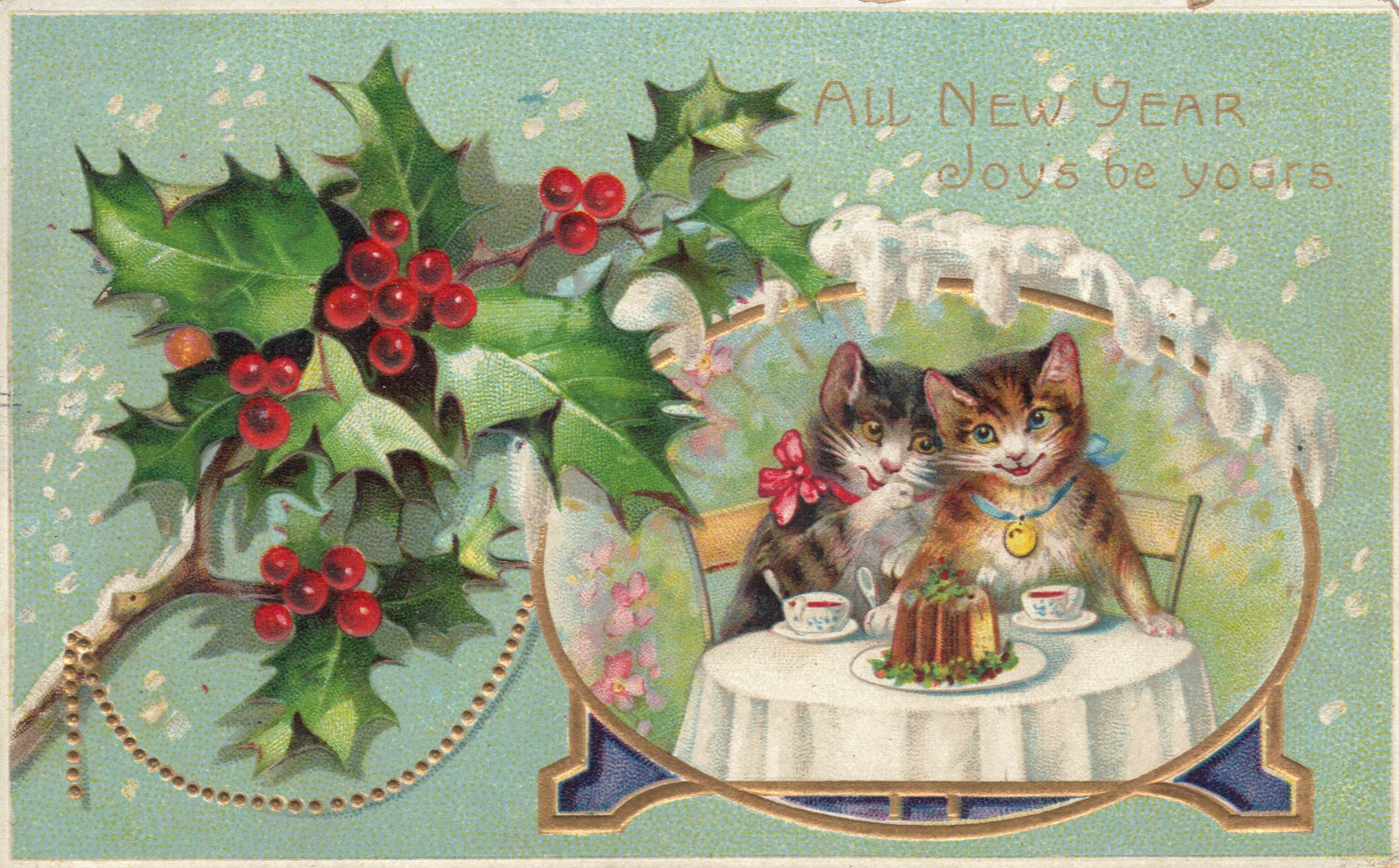Two Crazy Crafters: Happy New Year ~ Postcards