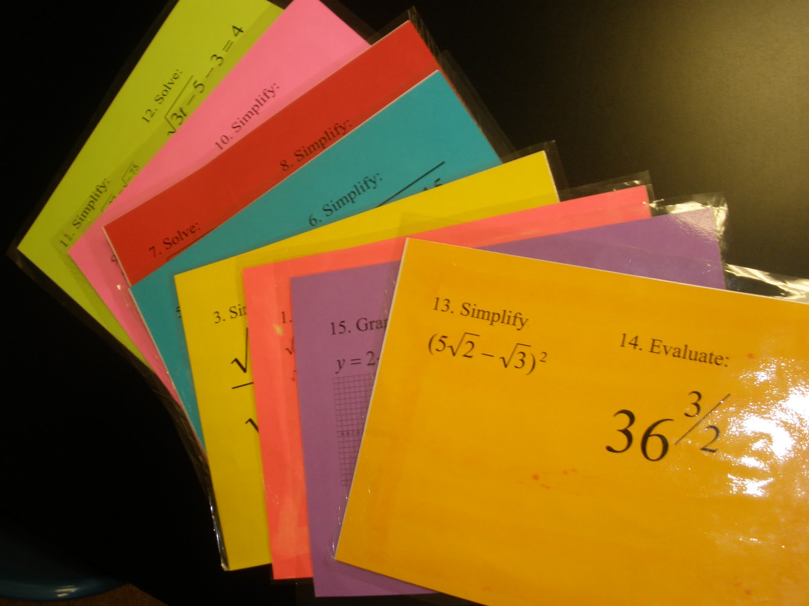 square root of negative one teach math: Stations Review and Practice