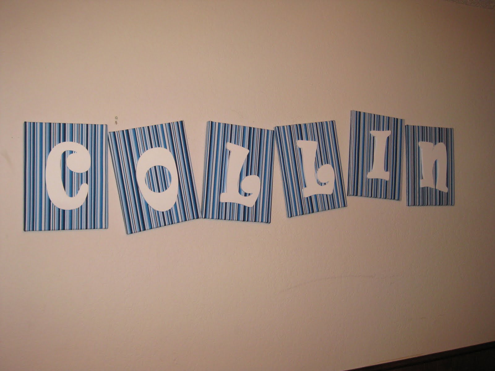 laynielou designs: Letters for Collin