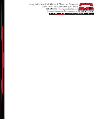 Graphic Design Experience: KKM Game & Character Design-Letterhead