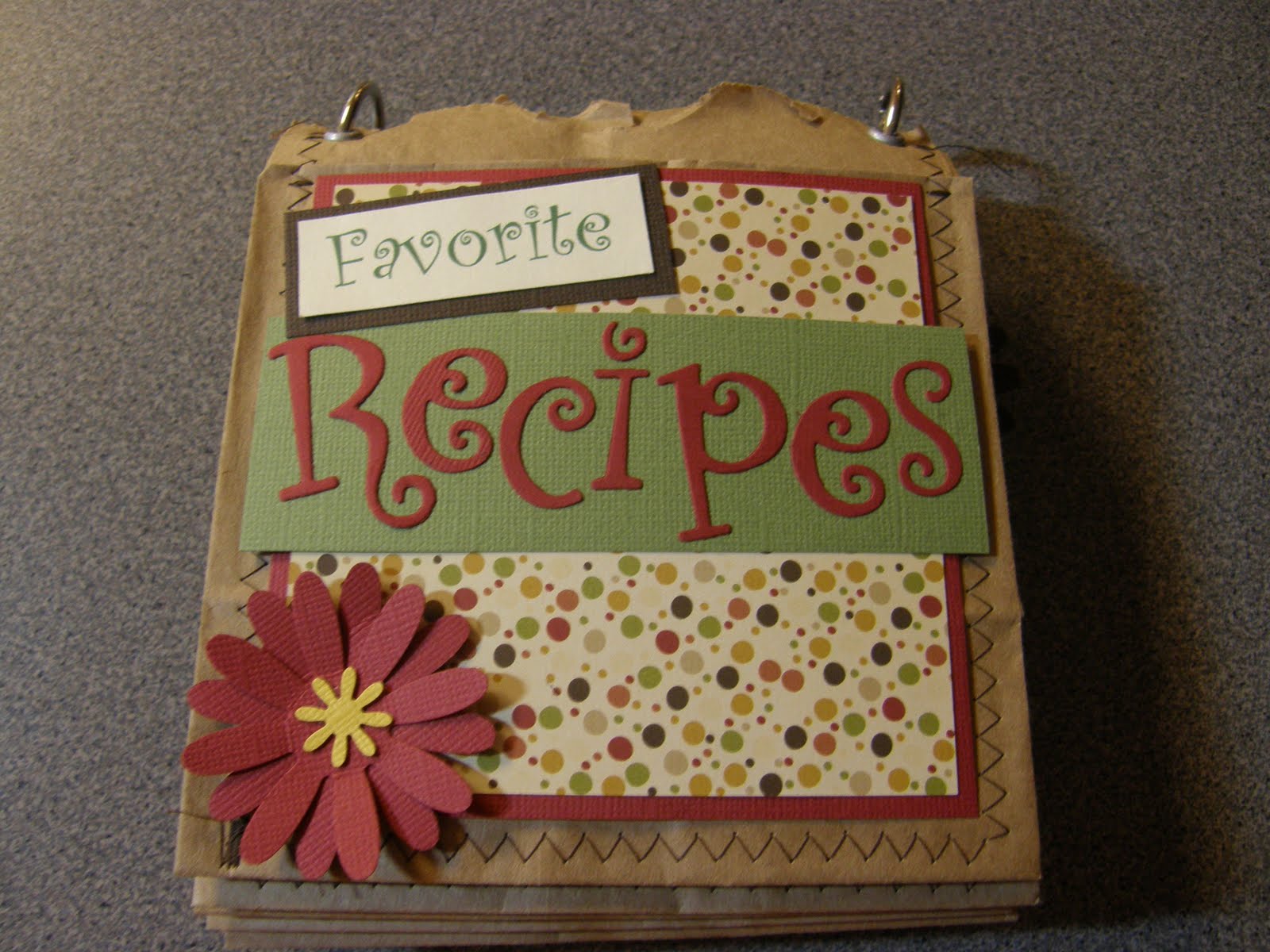 Store Kit Instructions: Paperbag Recipe Album