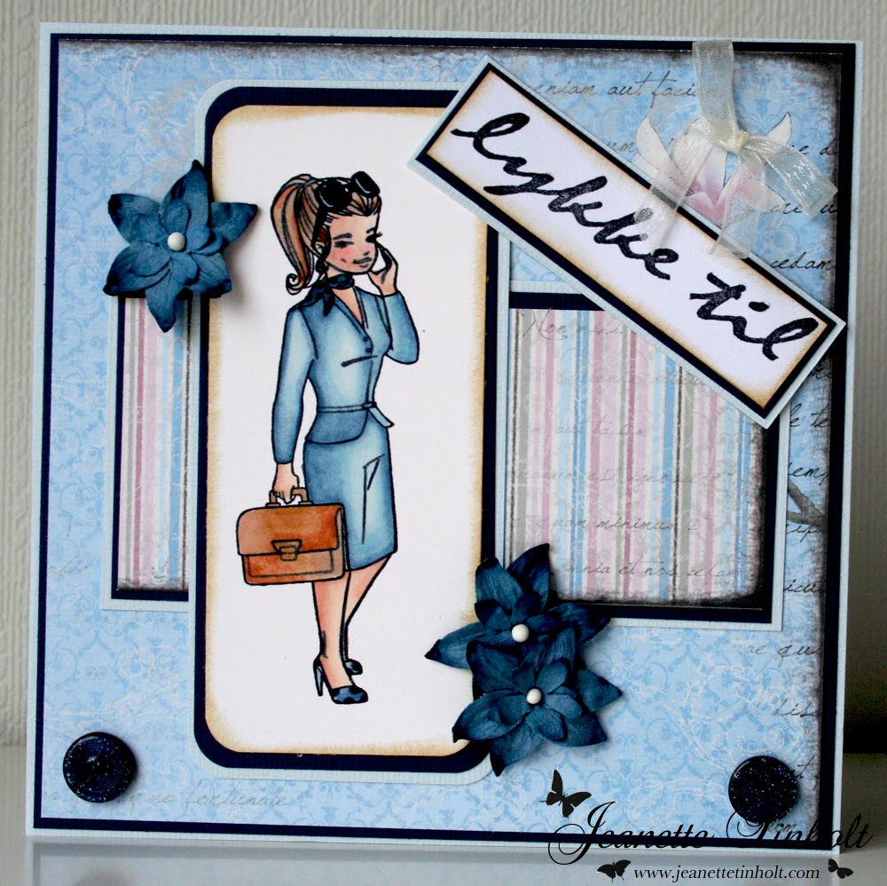 Jeanette´s stempelblogg: "Lykke til med ny jobb" kort til utfordringen ...