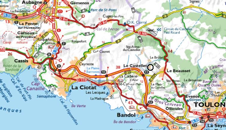 DOJO ZEN du CASTELLET: Plan d'accès