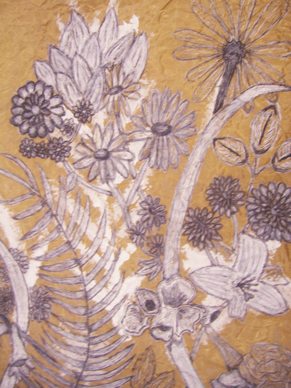 Digital Portfolio: Observational Drawings from Flowers.