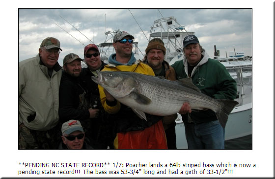 Jim Baugh Outdoors TV: Two NC State record Rockfish broken in 48 hours