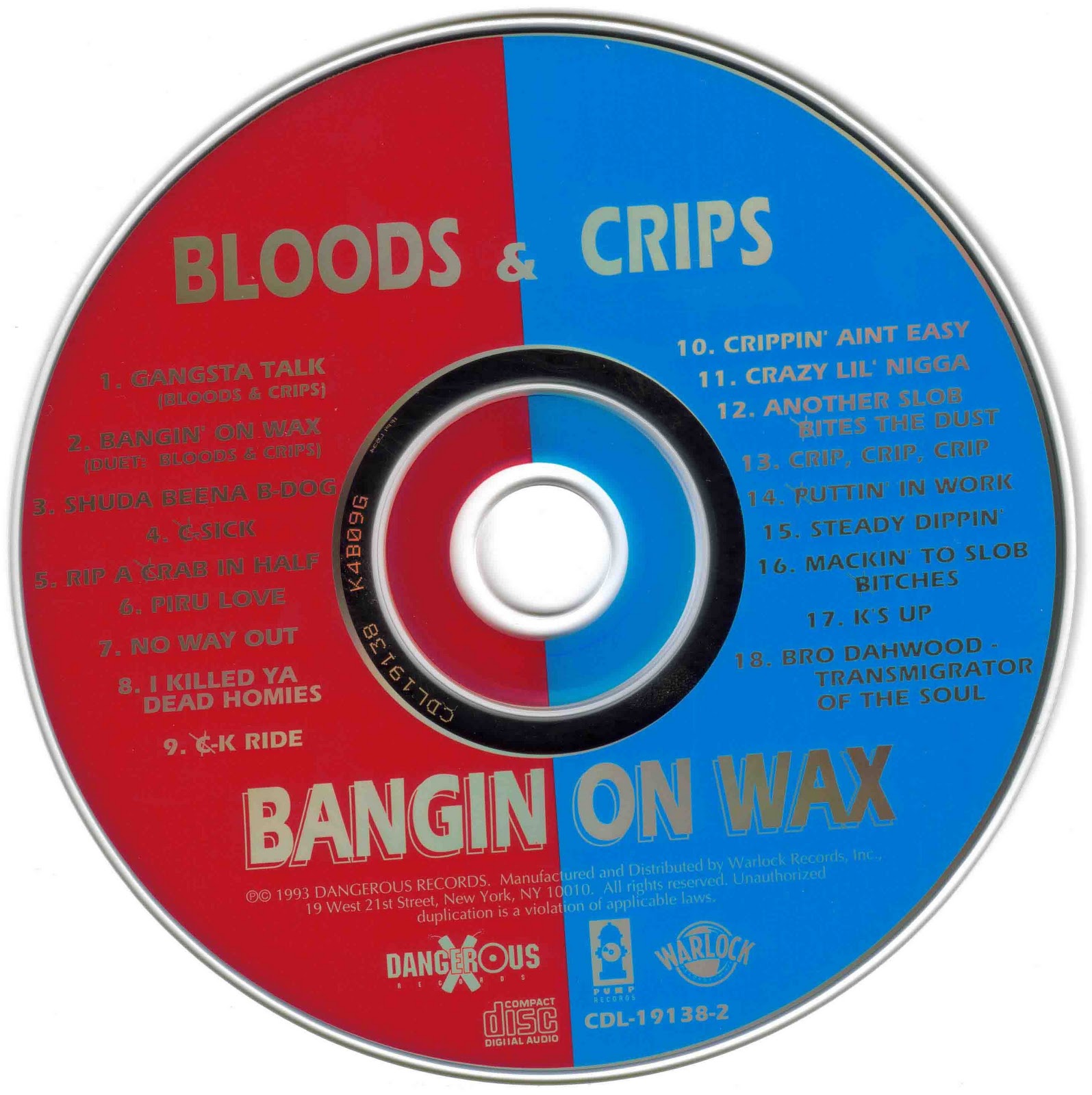 Bloods & Crips – Bangin’ On Wax (1993) Flac + 320kbps – RlsMaradona