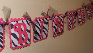 JustBeccuz: Hot Pink Zebra Print Happy Birthday Gift Package