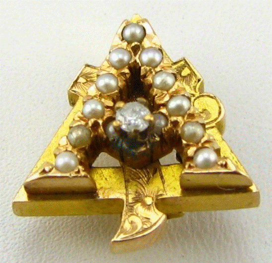 NPC Sorority Badges: 1921 Alpha Gamma Delta