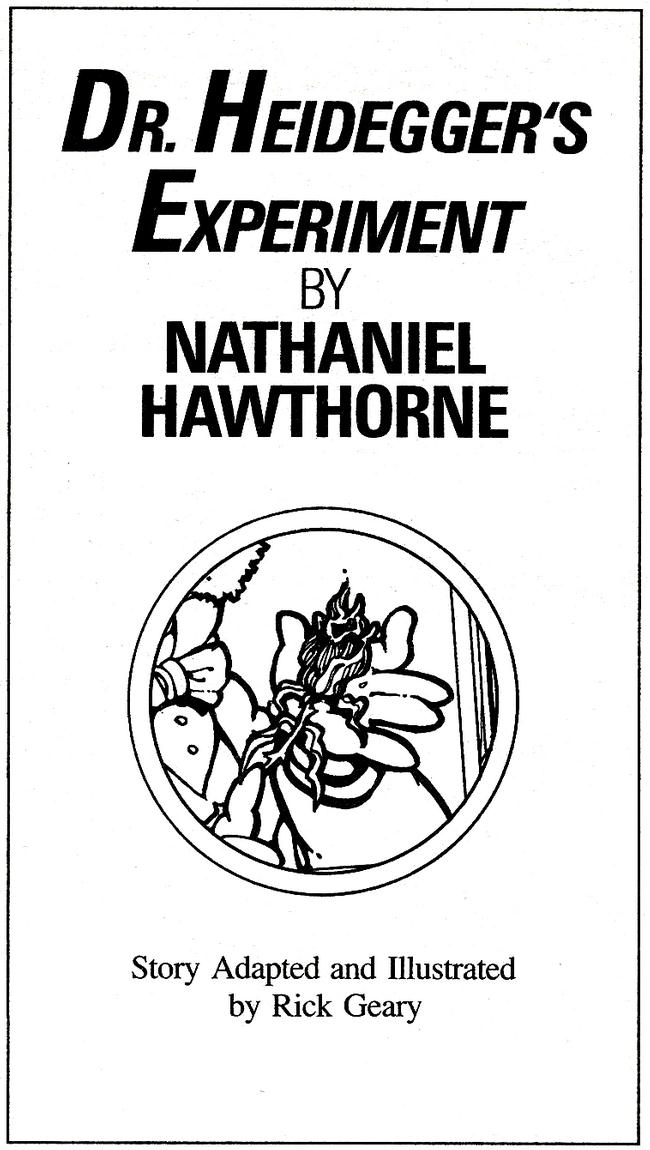 Hairy Green Eyeball II: Rick Geary's "Dr. Heidegger's Experiment"