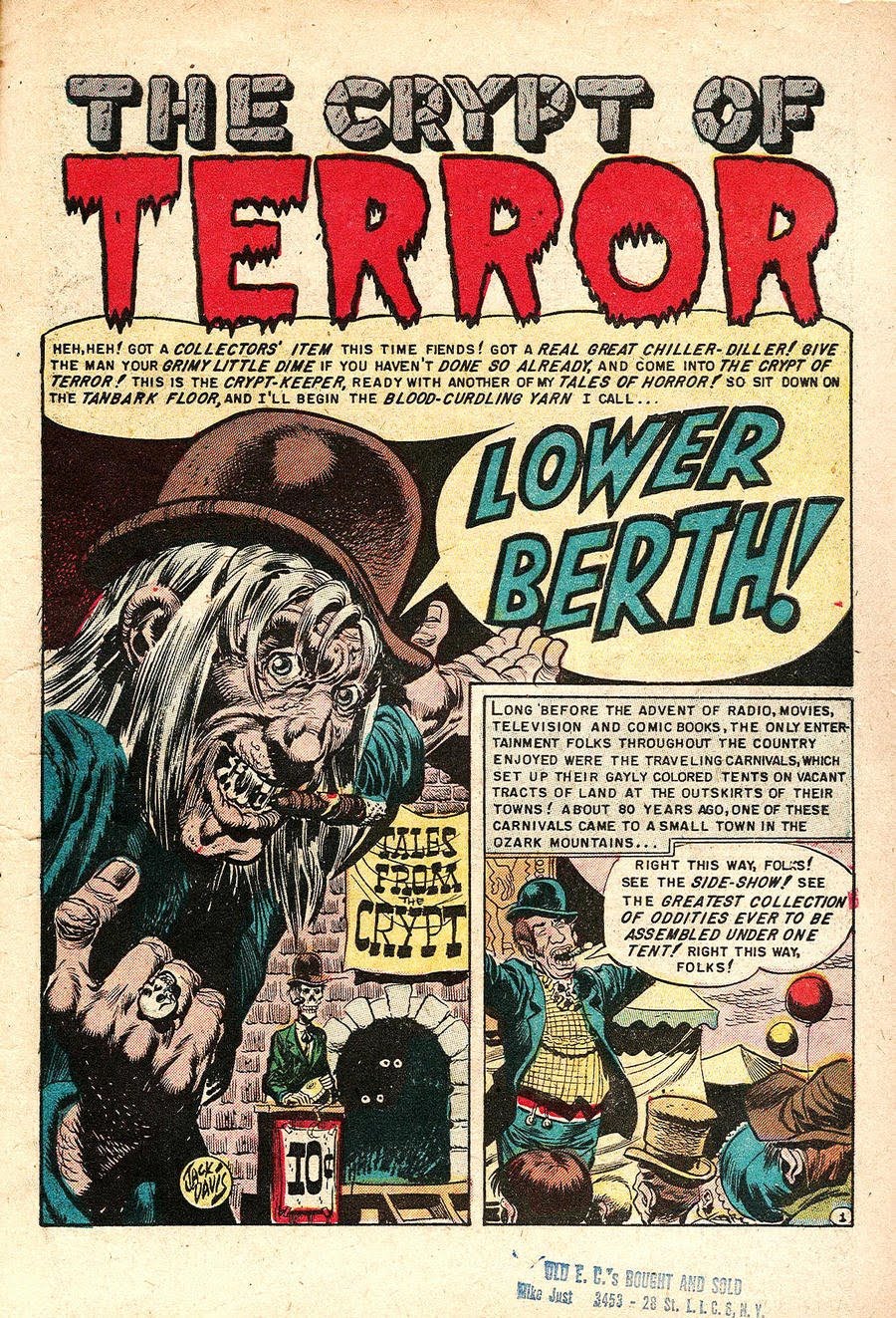 Hairy Green Eyeball II: The origin of the Cryptkeeper