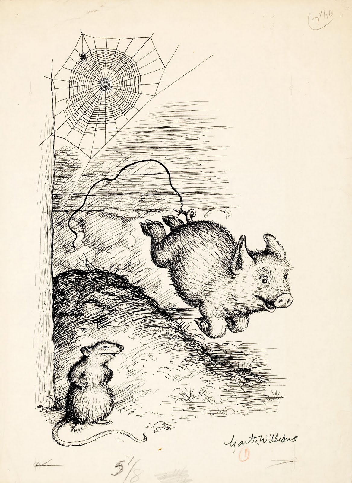 Hairy Green Eyeball II: Garth Williams original art scans