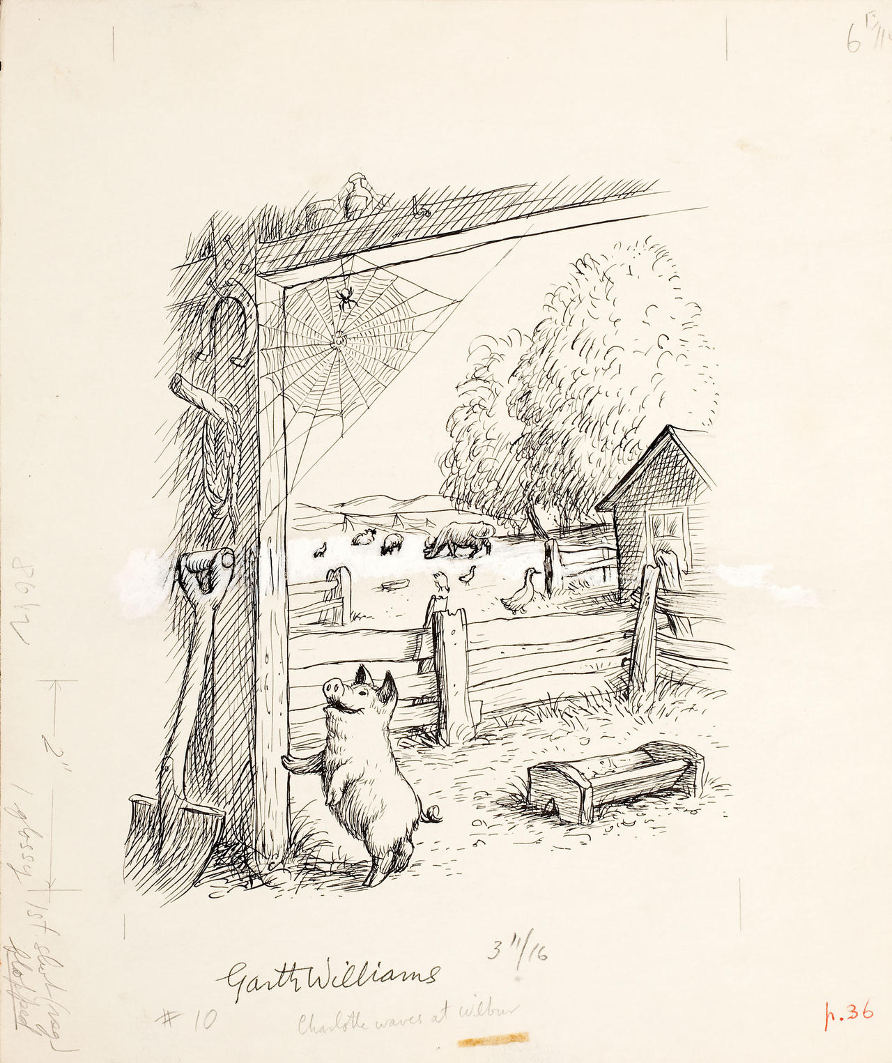 Hairy Green Eyeball II: Garth Williams original art scans