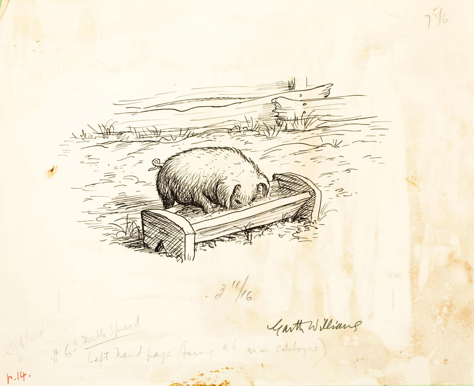 Hairy Green Eyeball II: Garth Williams original art scans