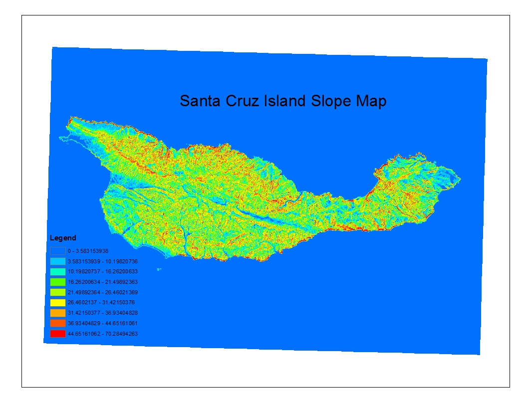 My Backyard: Topographic Details of Santa Cruz Island, Channel Islands CA